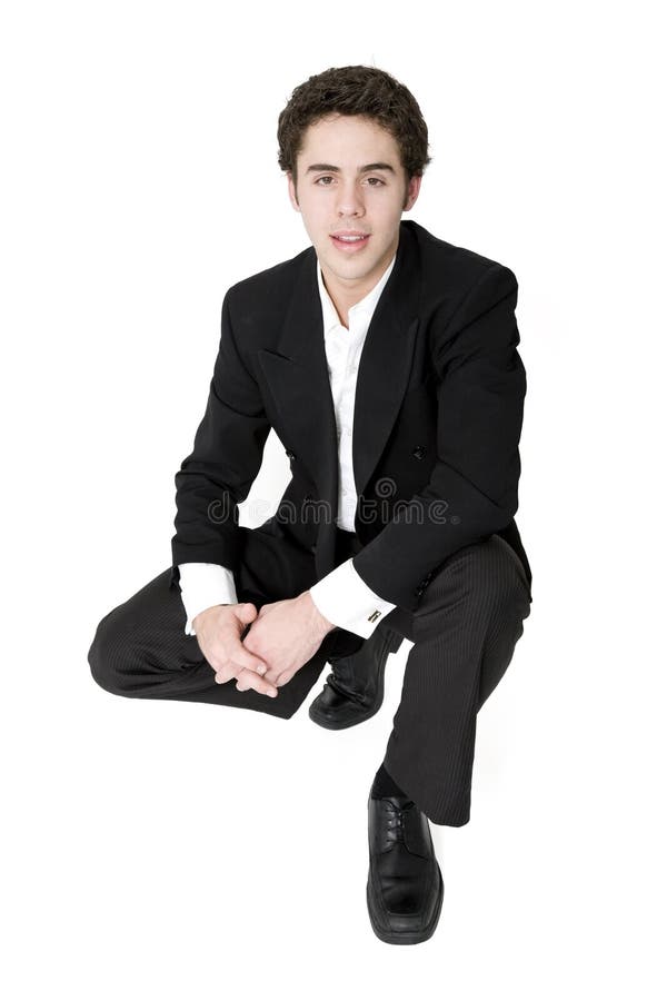 Young New Business Man stock photo. Image of cute, brunette - 5319046