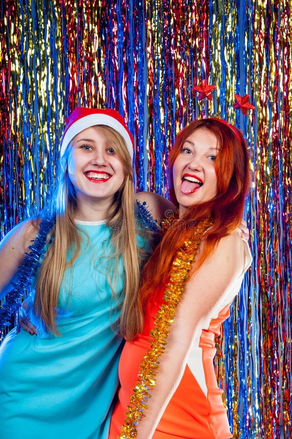 Young nice girls have fun stock image. Image of holiday - 63376235