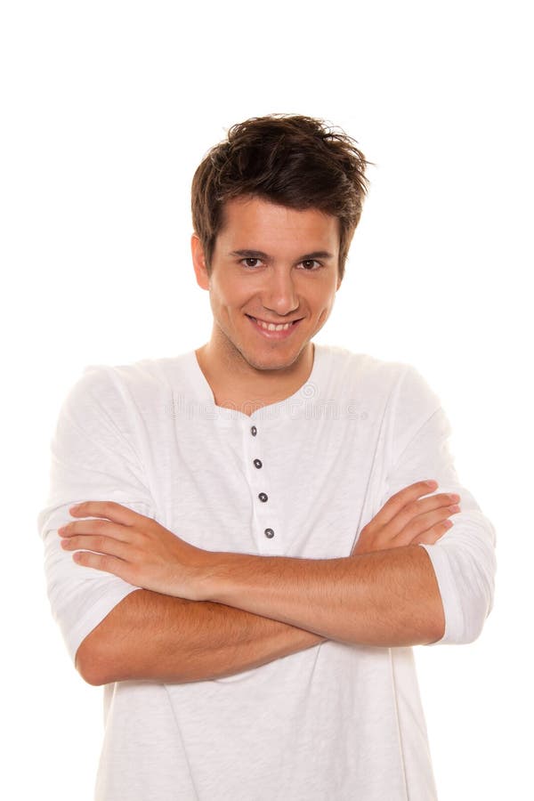 Young, Nice Man, Friendly Smile. Portrait Stock Photo - Image of ...