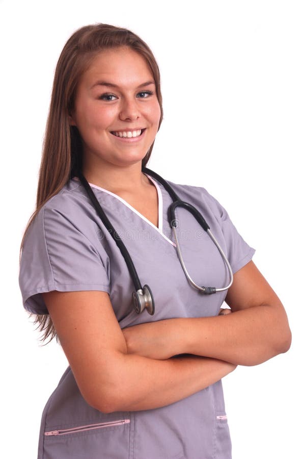 Young nurse student stock image. Image of female, smiling - 32327377