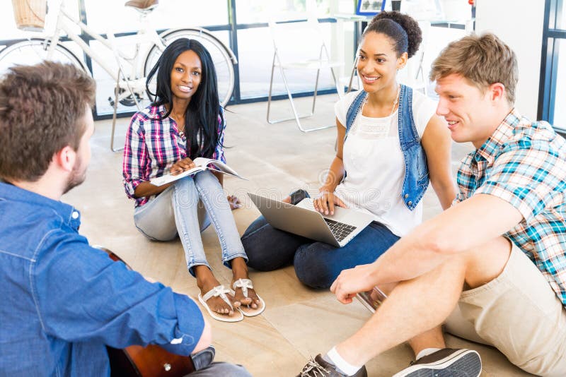Young Office Workers Discussing Stock Photo - Image of colleagues ...