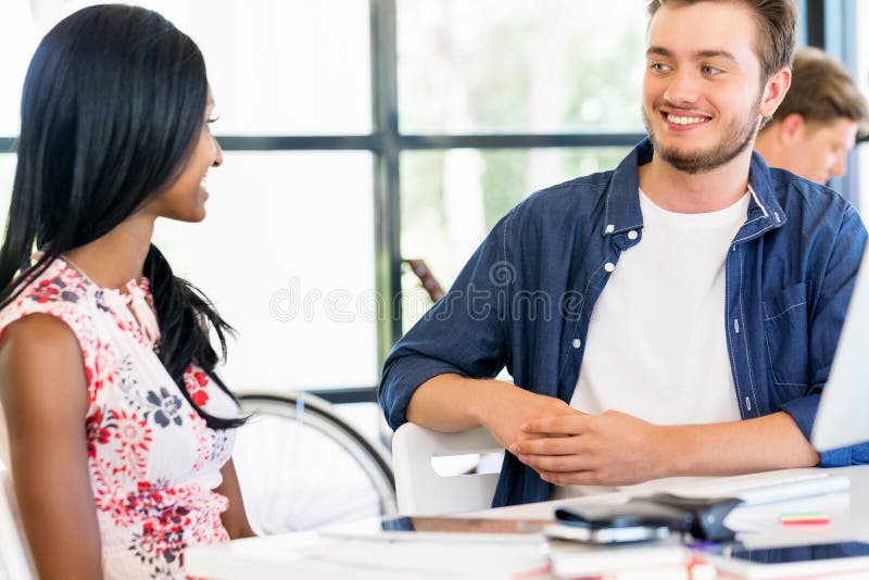 Young Office Workers or Students As a Team Stock Photo - Image of ...