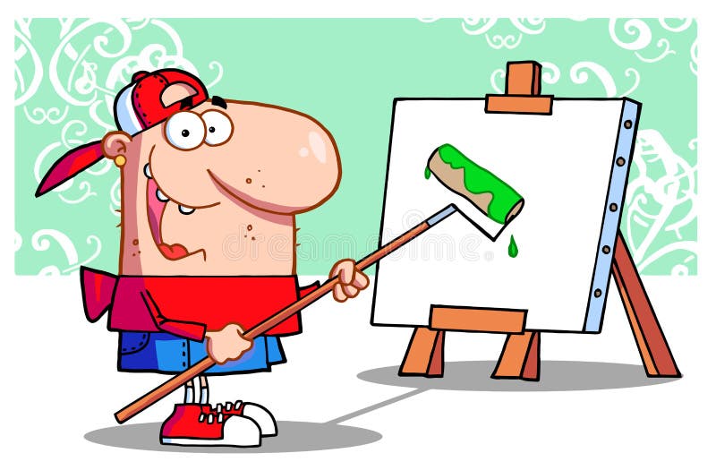 Painters Cartoons Stock Illustrations – 26 Painters Cartoons Stock ...