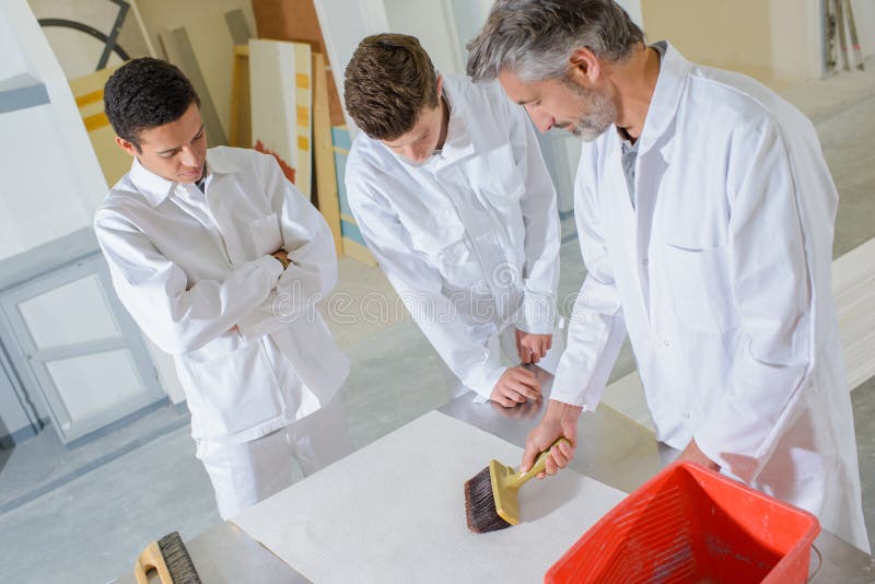 Young Painters on Painting Class Stock Photo - Image of future, educate ...