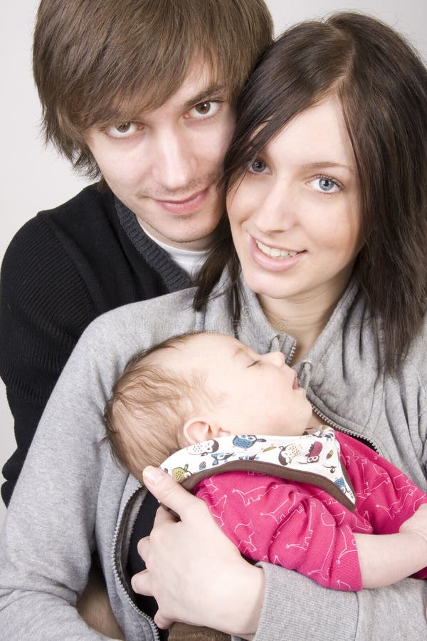 Young parents stock image. Image of baby, parenting, beautiful - 4899937