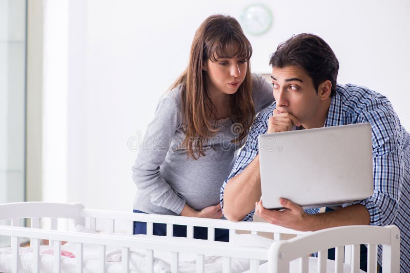 The Young Parents Expecting Their First Baby Stock Photo - Image of ...