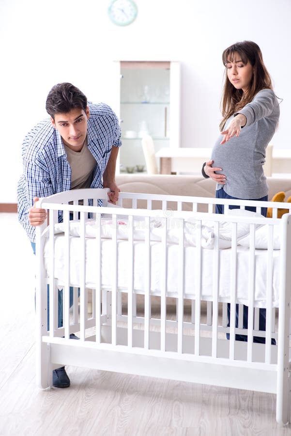 The Young Parents Expecting Their First Baby Stock Photo - Image of ...