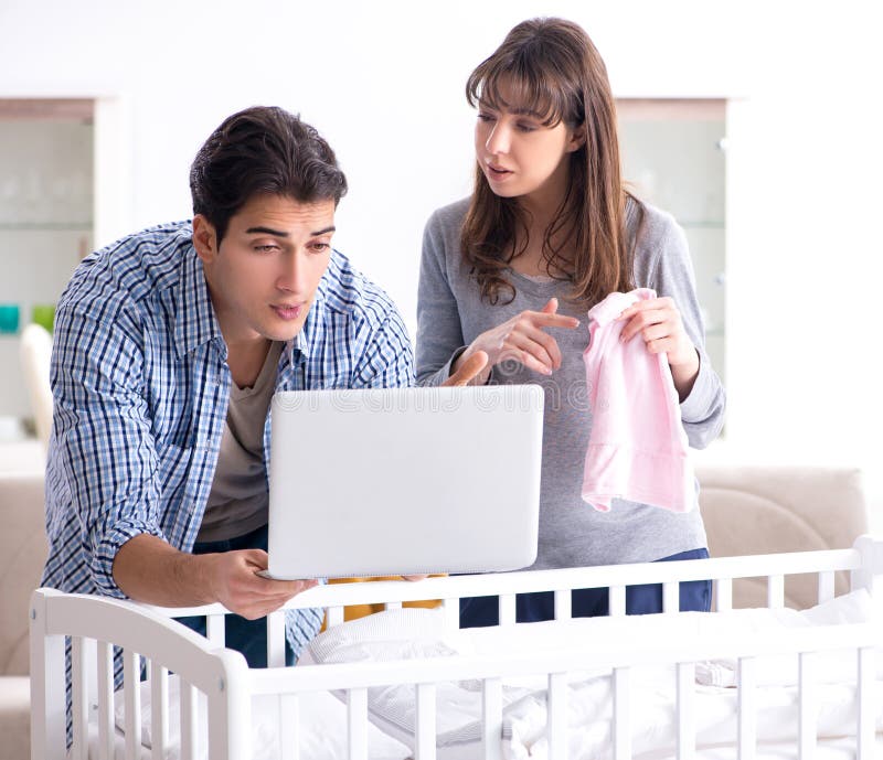 Young Parents Expecting Their First Baby Stock Photo - Image of baby ...