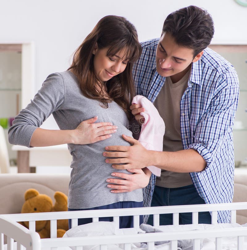 Young Parents Expecting Their First Baby Stock Photo - Image of excited ...