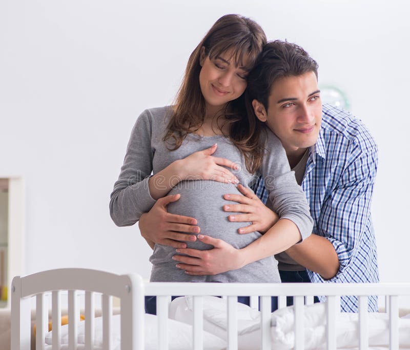 Young Parents Expecting Their First Baby Stock Image - Image of parent ...