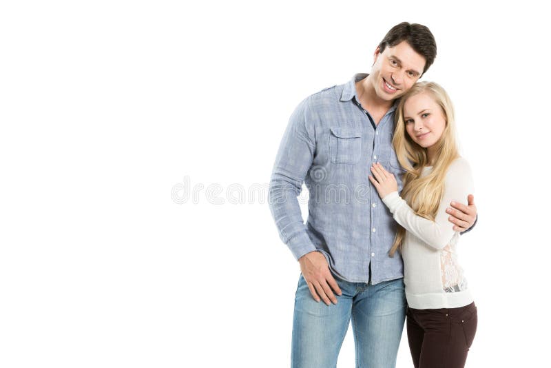 Young parents isolated. stock photo. Image of girl, person - 112813594