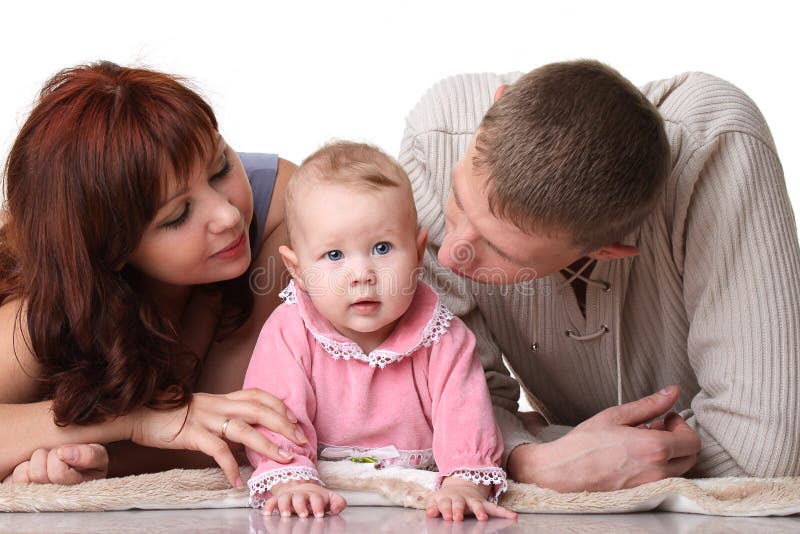 Young Parents Looking for Baby Stock Image - Image of casual, woman ...