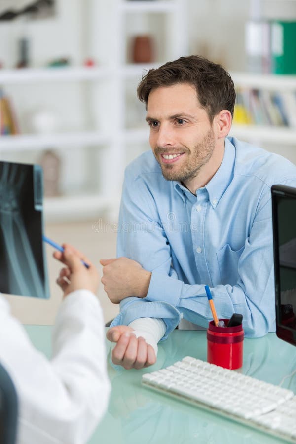 Young Patient during Consultation in Doctors Office Stock Image - Image ...