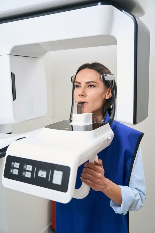 Young Patient is on a 3D Scanning Procedure Stock Photo - Image of ...