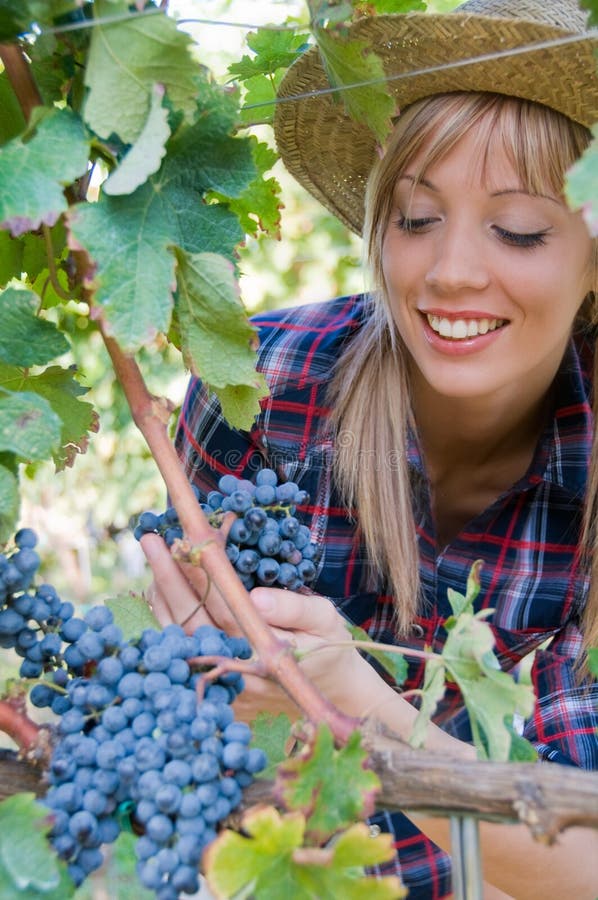 Young peasant woman stock image. Image of fall, black - 6601455