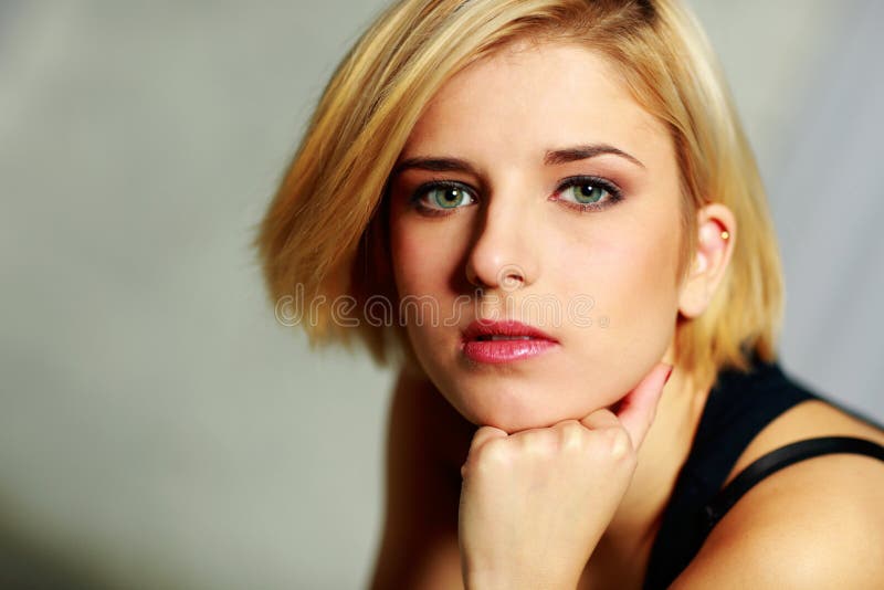 Young pensive woman stock photo. Image of pensive, caucasian - 36109126