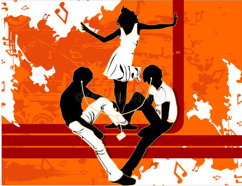 Young people stock vector. Illustration of dirt, shapes - 4998397