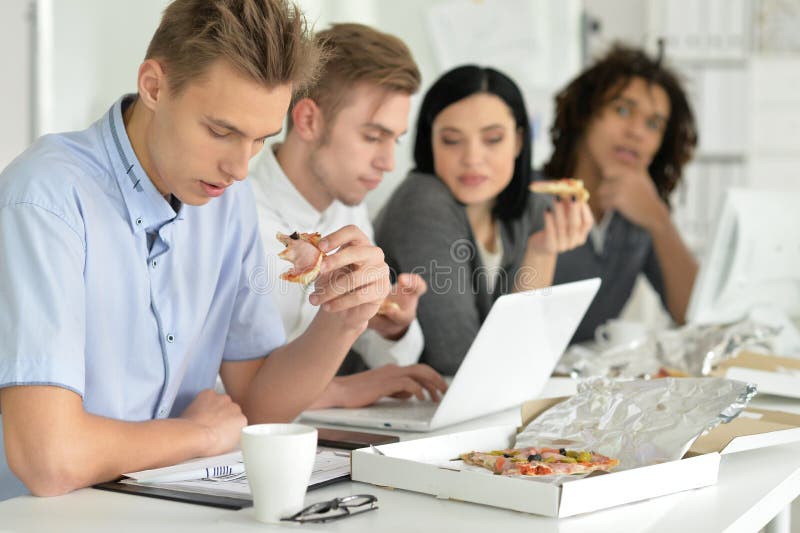 Young people on break stock image. Image of fashion, attractive - 84807279