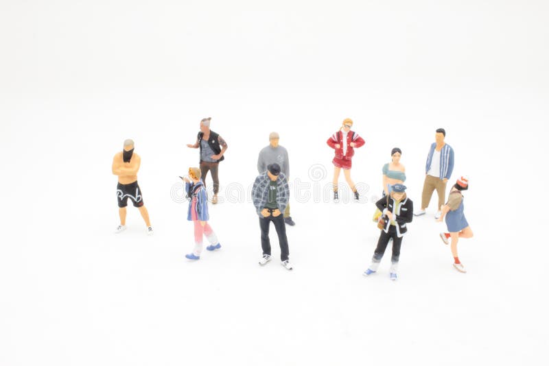 The Young People Concept, the Fun of Figure World Stock Photo - Image ...