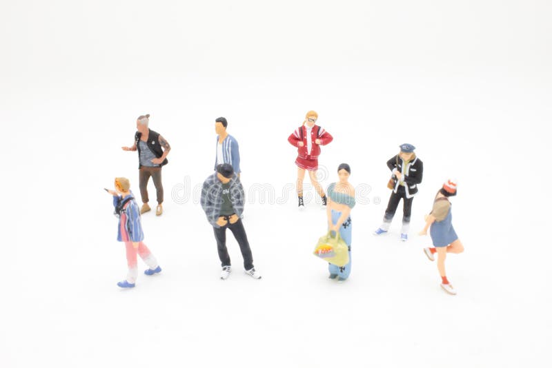 The Young People Concept, the Fun of Figure World Stock Photo - Image ...