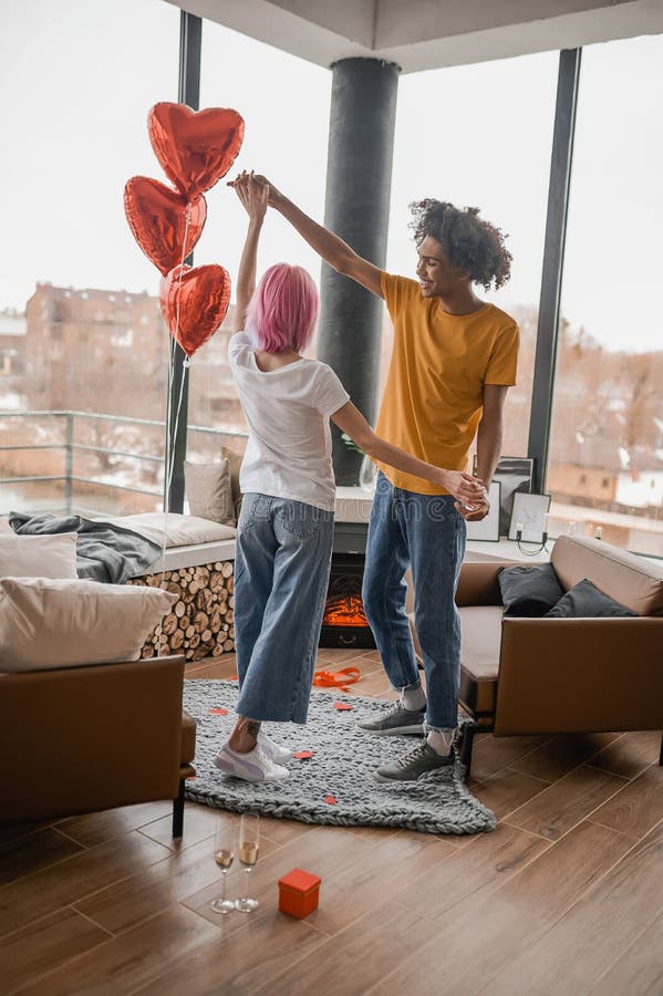 Young People Dancing and Feeling Excited Stock Image - Image of ...