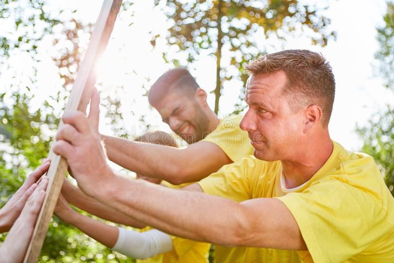 Young People are Doing a Confrontational Team Training Stock Image ...
