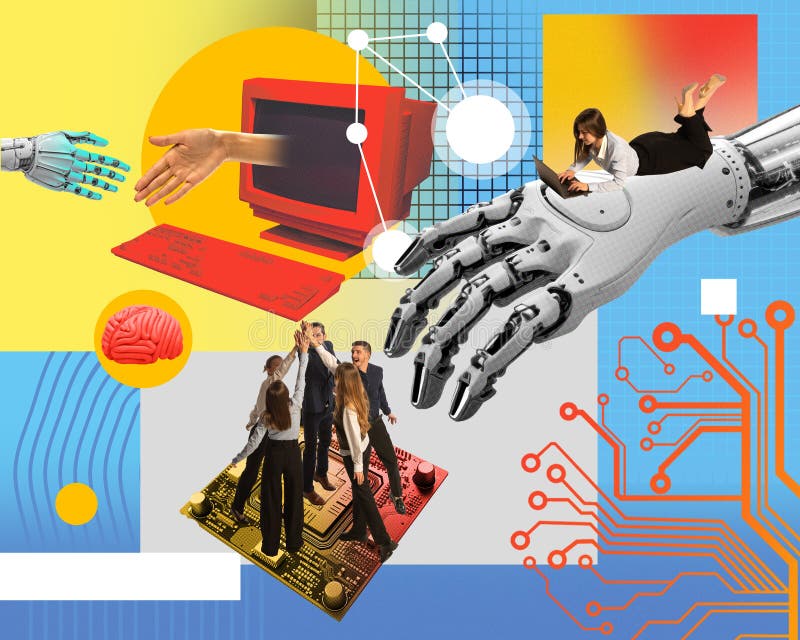 Young People, Employees Working on Creation of Network Services ...