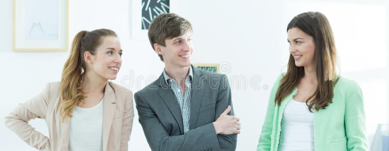 Young people in first job stock image. Image of colleagues - 55539145