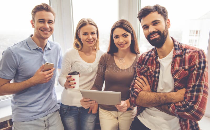 Young people with gadgets stock photo. Image of happy - 72207494