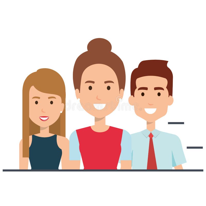 Young people group avatars stock vector. Illustration of organization ...