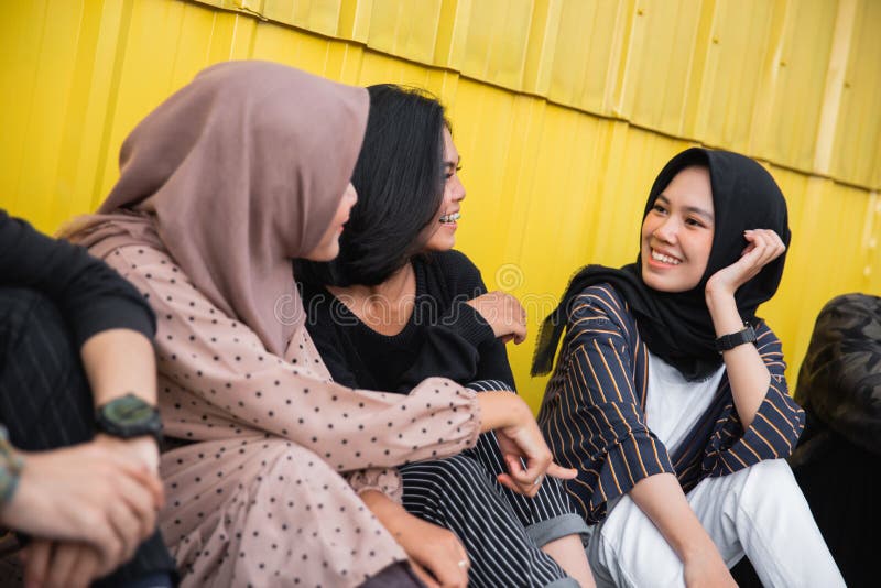 Young People Hanging Out Together Stock Image - Image of laugh ...