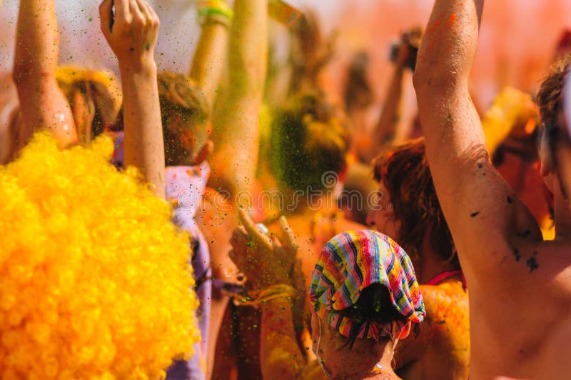 Young People Having Fun at the Festival. Stock Photo - Image of event ...