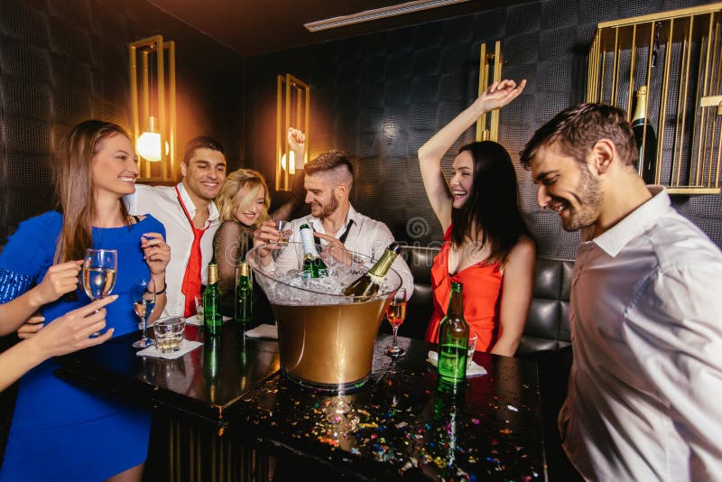 Young People Having Fun at Nightclub Stock Photo - Image of lifestyle ...