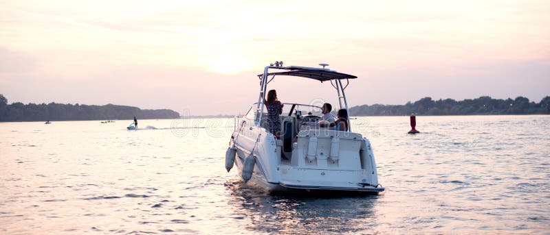 Young People are Having Party on a Boat Stock Photo - Image of summer ...