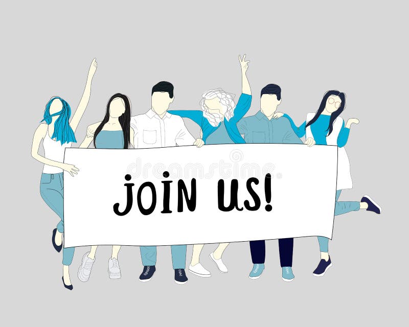 Join Us Words Stock Illustrations – 68 Join Us Words Stock ...