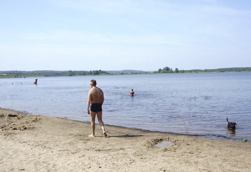 Young People Jump into the River at Sunset Editorial Stock Photo ...