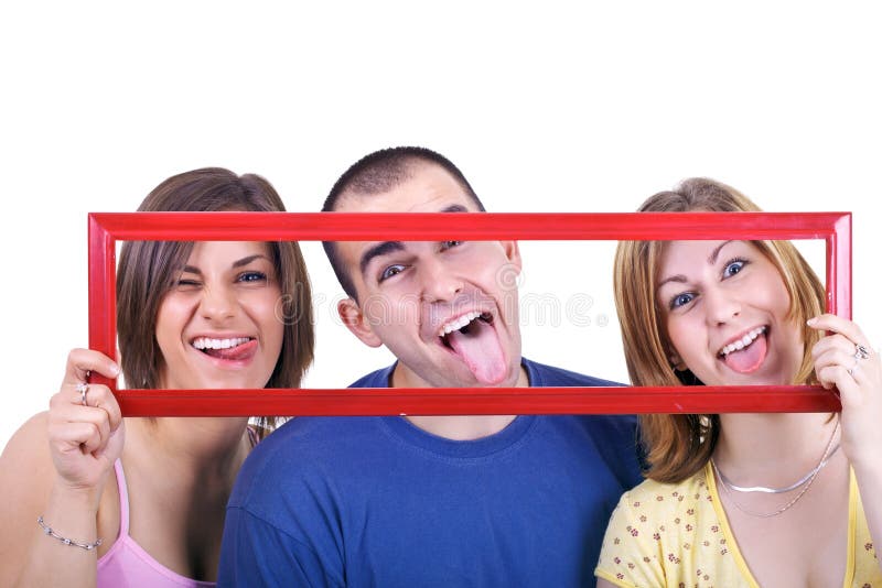 Young People Making Silly Faces Stock Photo - Image of cute, playing ...