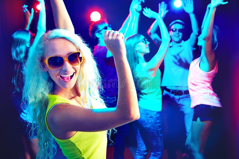 Young people at party. stock photo. Image of behavior - 34917288