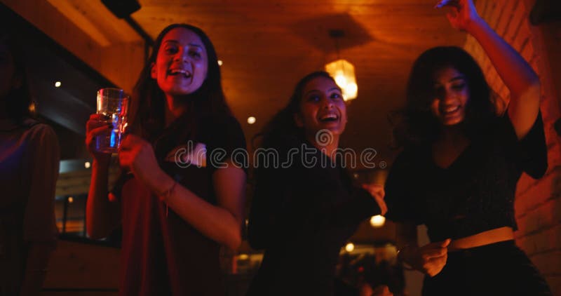 Young People Partying at a Night Club Stock Photo - Image of young ...