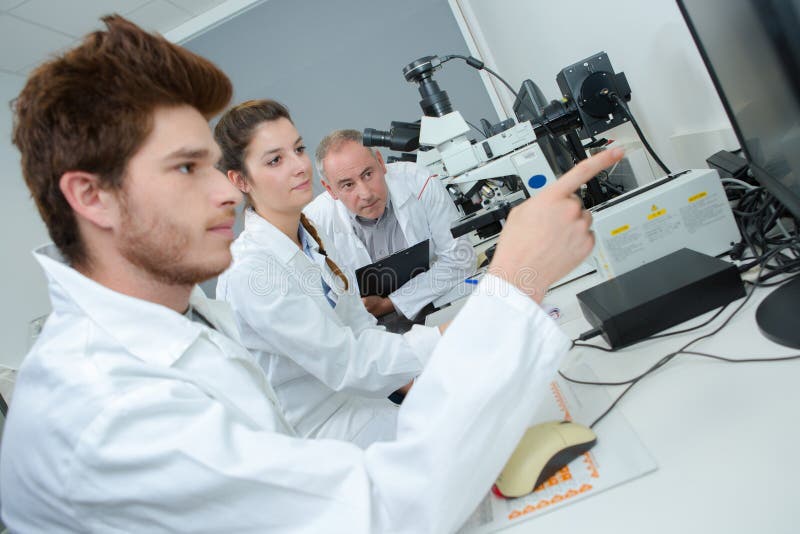 Young People in Science Lab Stock Image - Image of room, display: 257190377