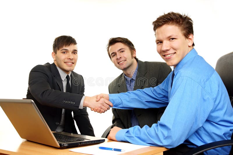 Young people shaking hands stock image. Image of handshake - 42153257