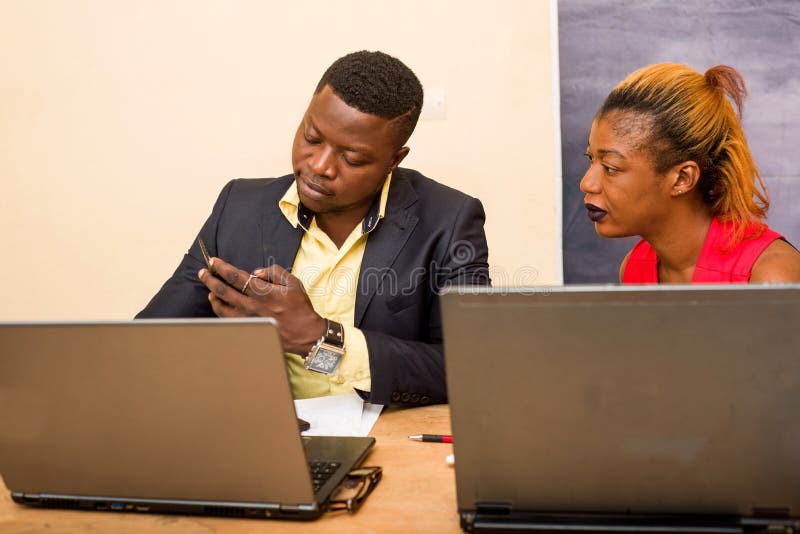 Portrait of Young People in the Office Stock Photo - Image of ...