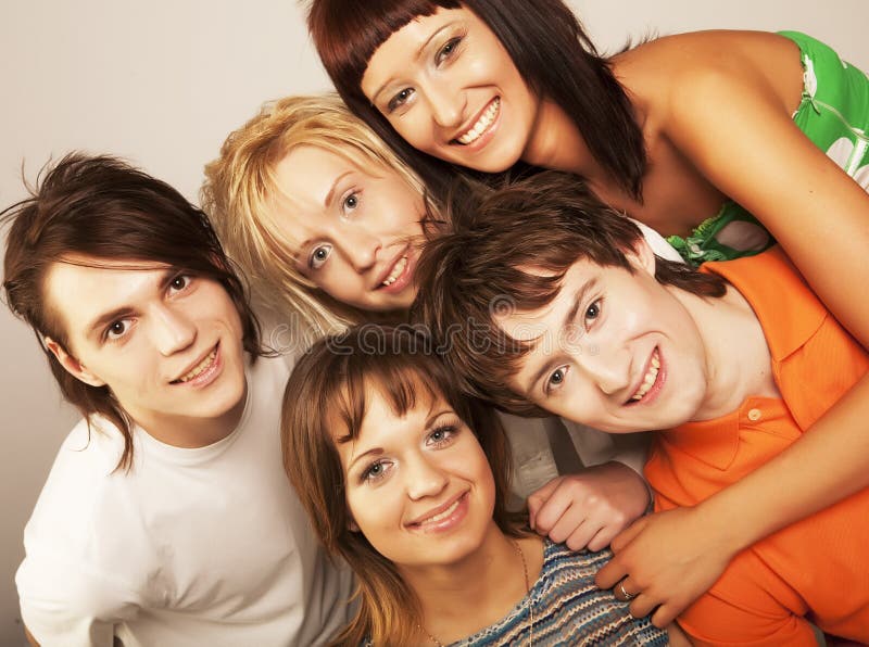Young people smiling stock image. Image of caucasian - 10807407