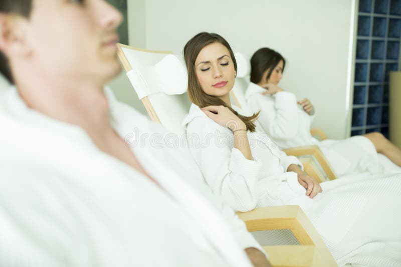 Young People in the Spa Center Stock Photo - Image of relax, treatment ...