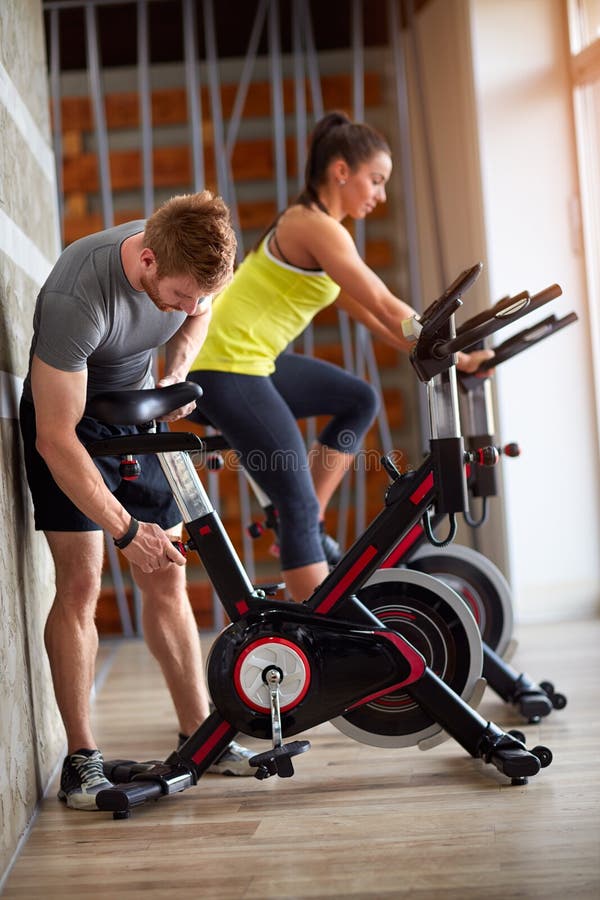 Young people on training stock photo. Image of cycle - 85577774