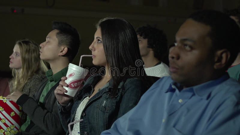 Young People Watching a Movie (2 of 7) Stock Footage - Video of soda ...