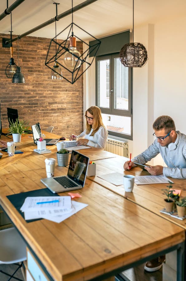 People Working in a Coworking Office Stock Photo - Image of coworkers ...