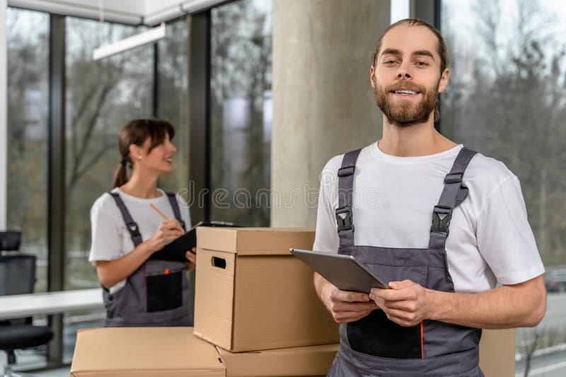 Young People Working in a Packaging Office and Looking Busy Stock Image ...