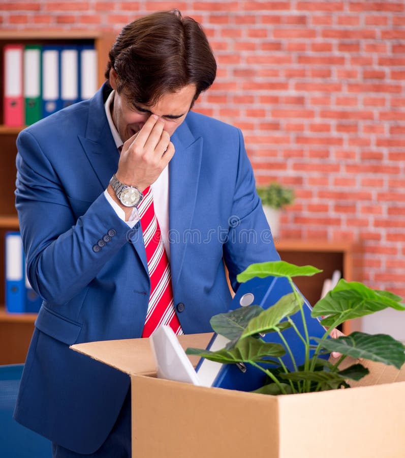 Young Person Being Fired from His Work Stock Image - Image of fired ...
