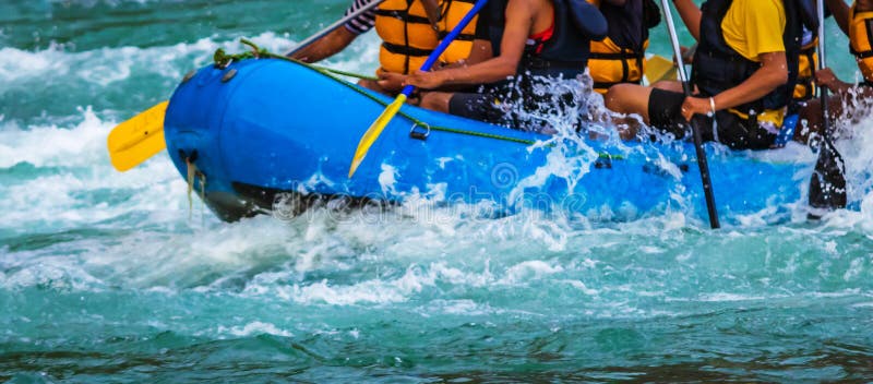 Young Persons Rafting on the Ganges River in Rishikesh Stock Image ...